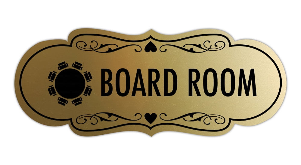 Signs ByLITA Designer Board Room Sign (Brushed Gold) - Large - Walmart.com