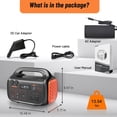 Mondawe 600W Portable Power Station 655.2Wh 2550mAh Solar Generator ...