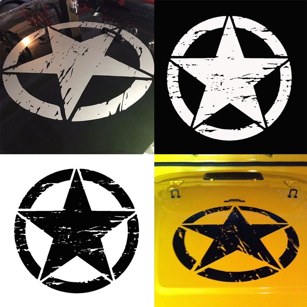Star Home Army Star Graphic Vinyl Car Styling Window Engine Hood ...