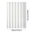 ToyKingdee Waterproof Outdoor Curtain with Plastic Rings, Solid Color ...