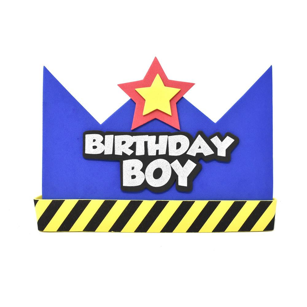 Birthday Boy Foam Crown, Blue, 7-1/2-Inch - Walmart.com