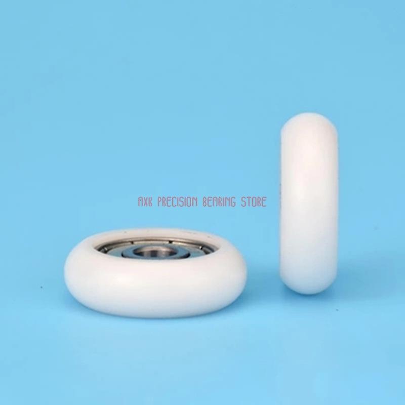 Polea de rodillo de rueda de nailon con rodamiento de plástico limitado ...