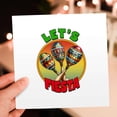 3drose, Let Us Fiesta Green, Red Text, Three Maracas Inside a Colorful ...