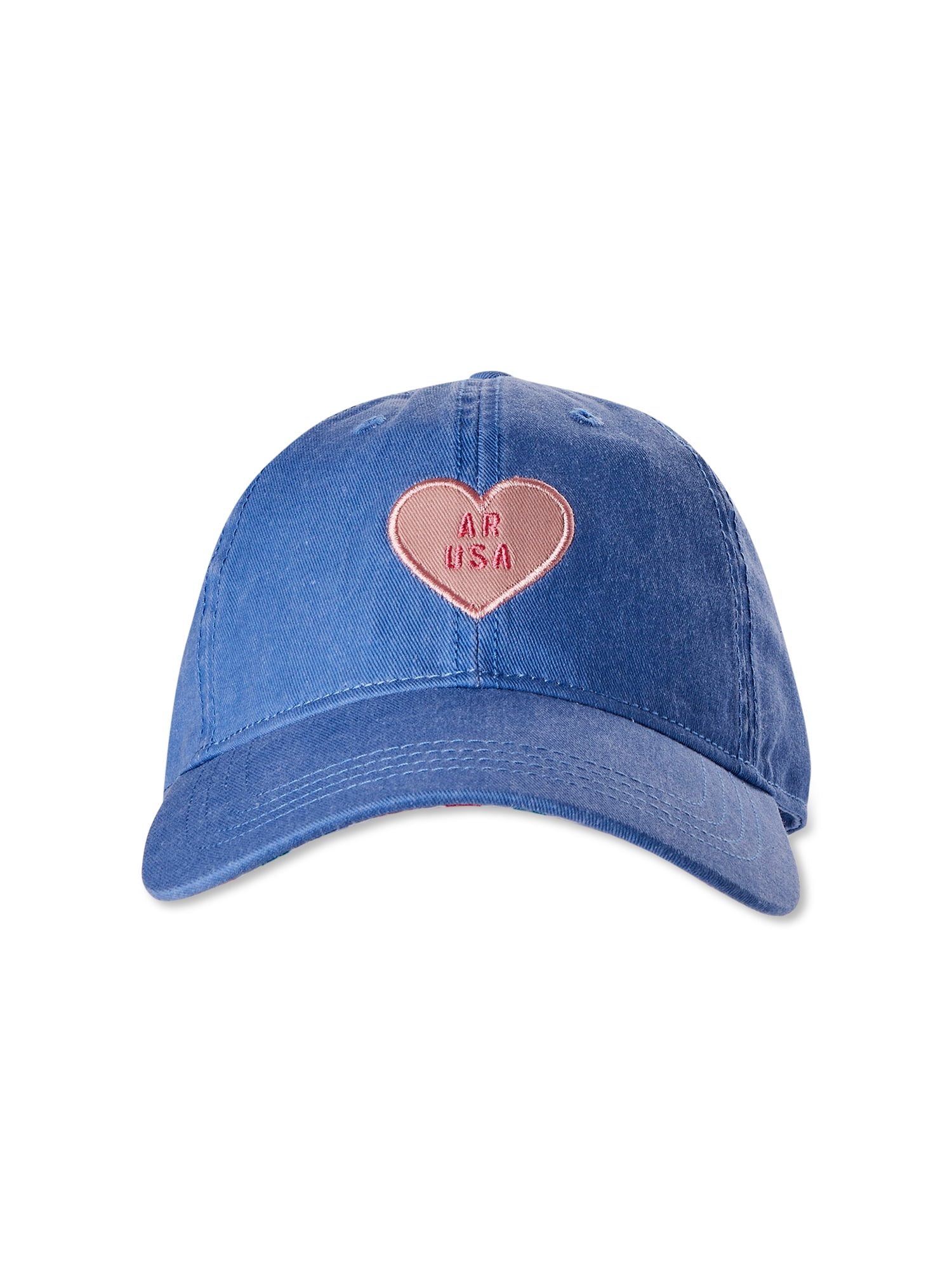 Custom State Heart Vintage Baseball Caps, Women's USA Washed Hats With ...