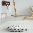 Arrow Round Floor Cushion with Handle, Native Inspired Triangular ...