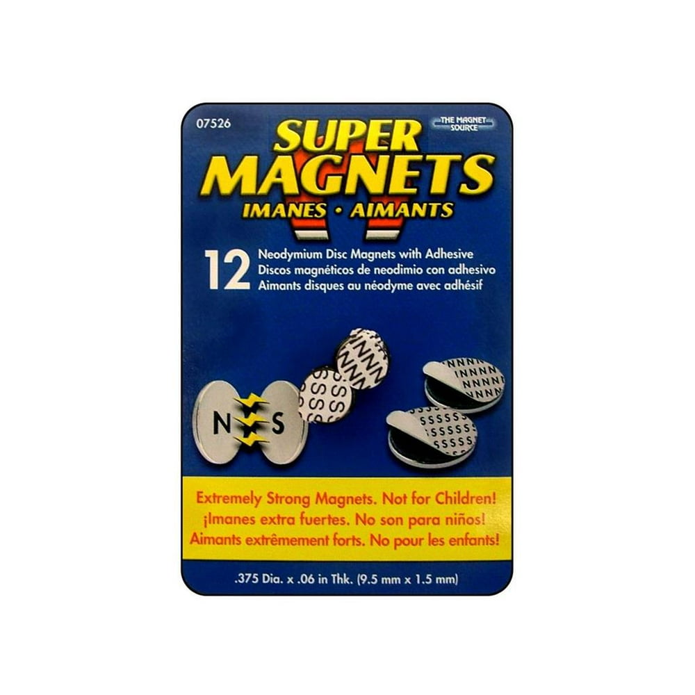 The Magnet Source Neodymium Magnet ADisc 3/8" 12pc - Walmart.com ...