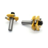 TEMO 2 pc Tongue and Groove Set, Router Bit Set, Wood Door Flooring 3 ...