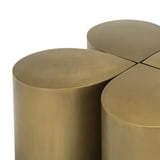 Safavieh Tilly 4-Piece Solid Rustic Coffee Table, Antique Brass ...