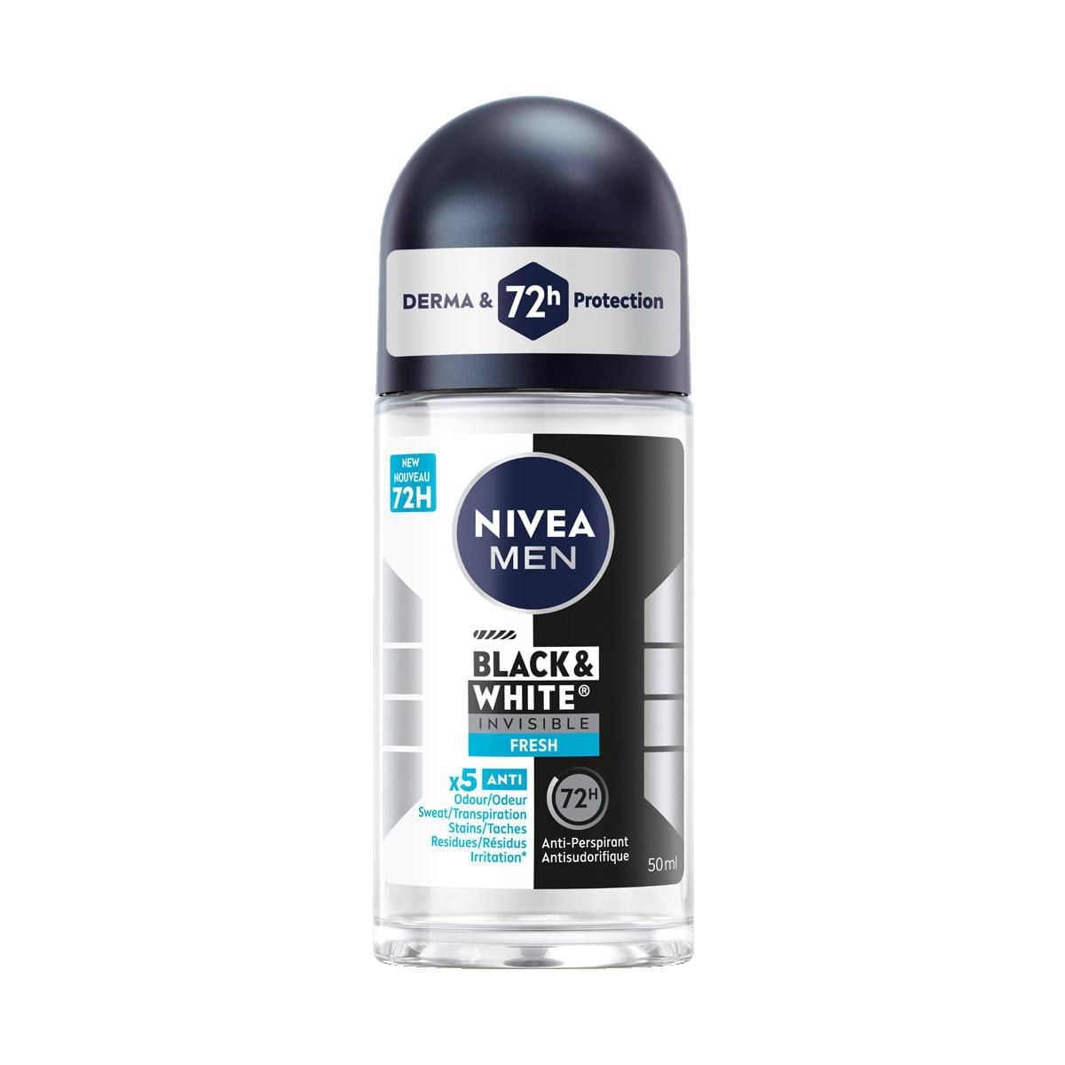 Click here for Nivea Men Black & White Invisible Roll-On 72-Hr An... prices
