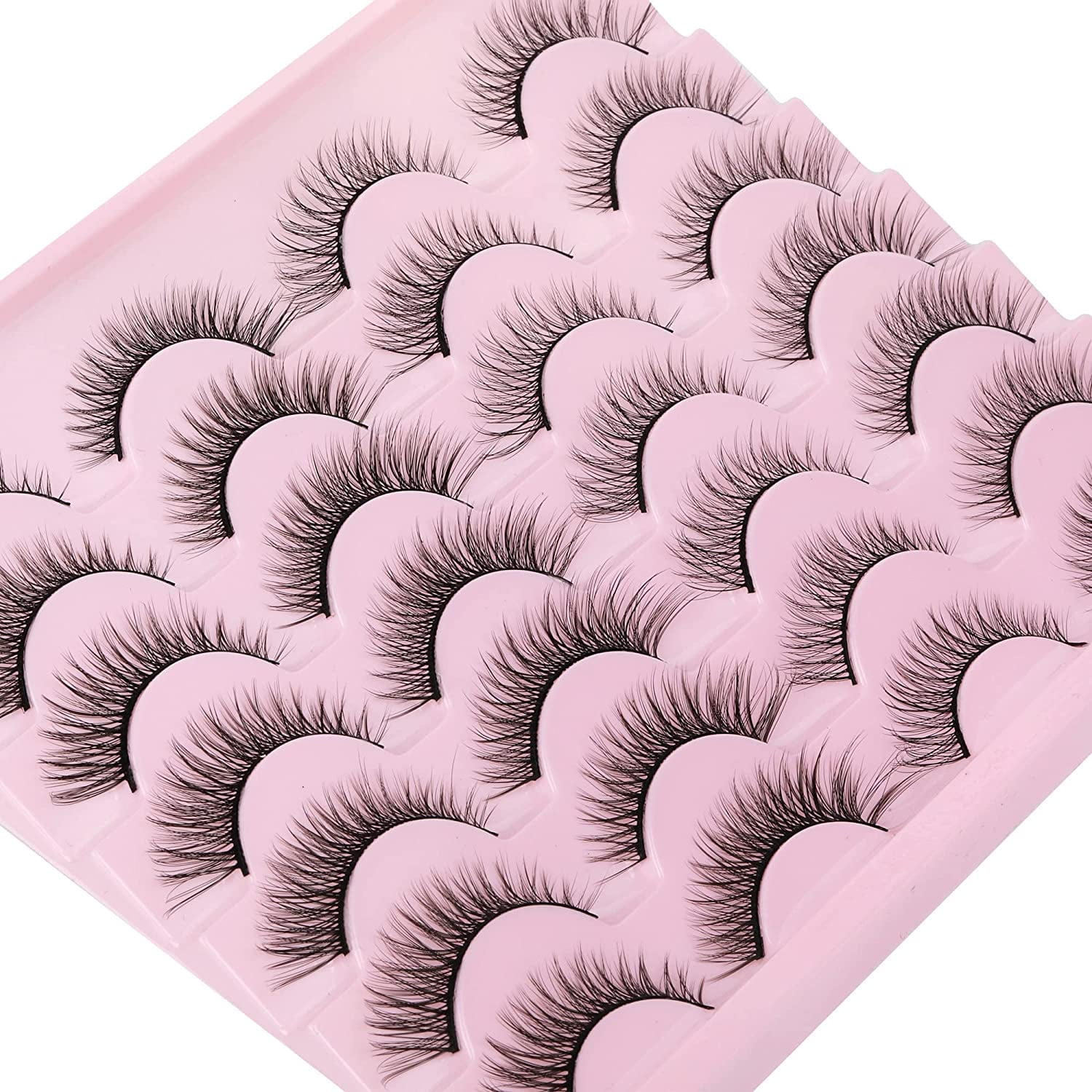 Click here for Xinqihang Cat Eye Lashes Natural Mink Lashes Short... prices