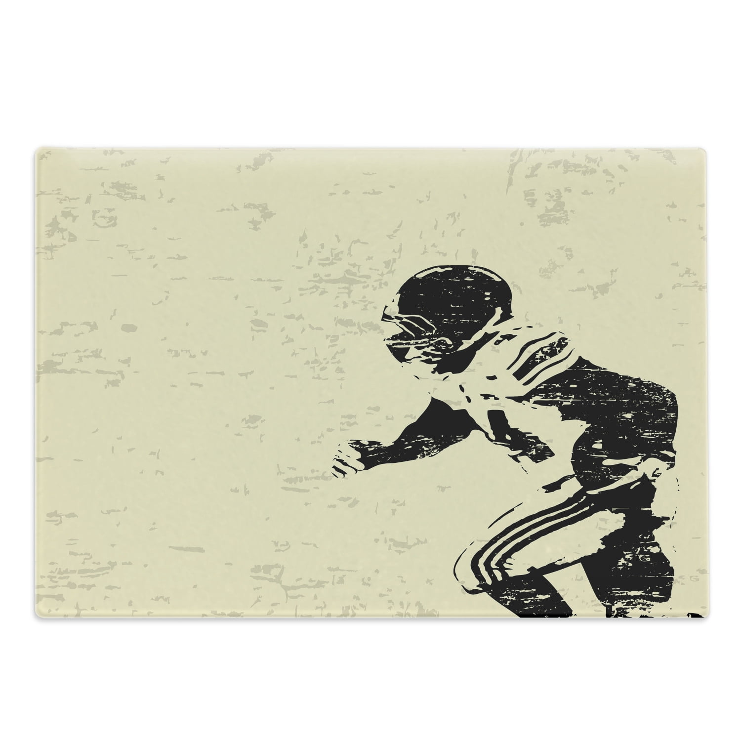 Sports Cutting Board, Rugby Player in Action Running Success in Arena ...