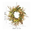 Artificial Green Wreath, Easy to Care, Waterproof for Indoor or Outdoor ...