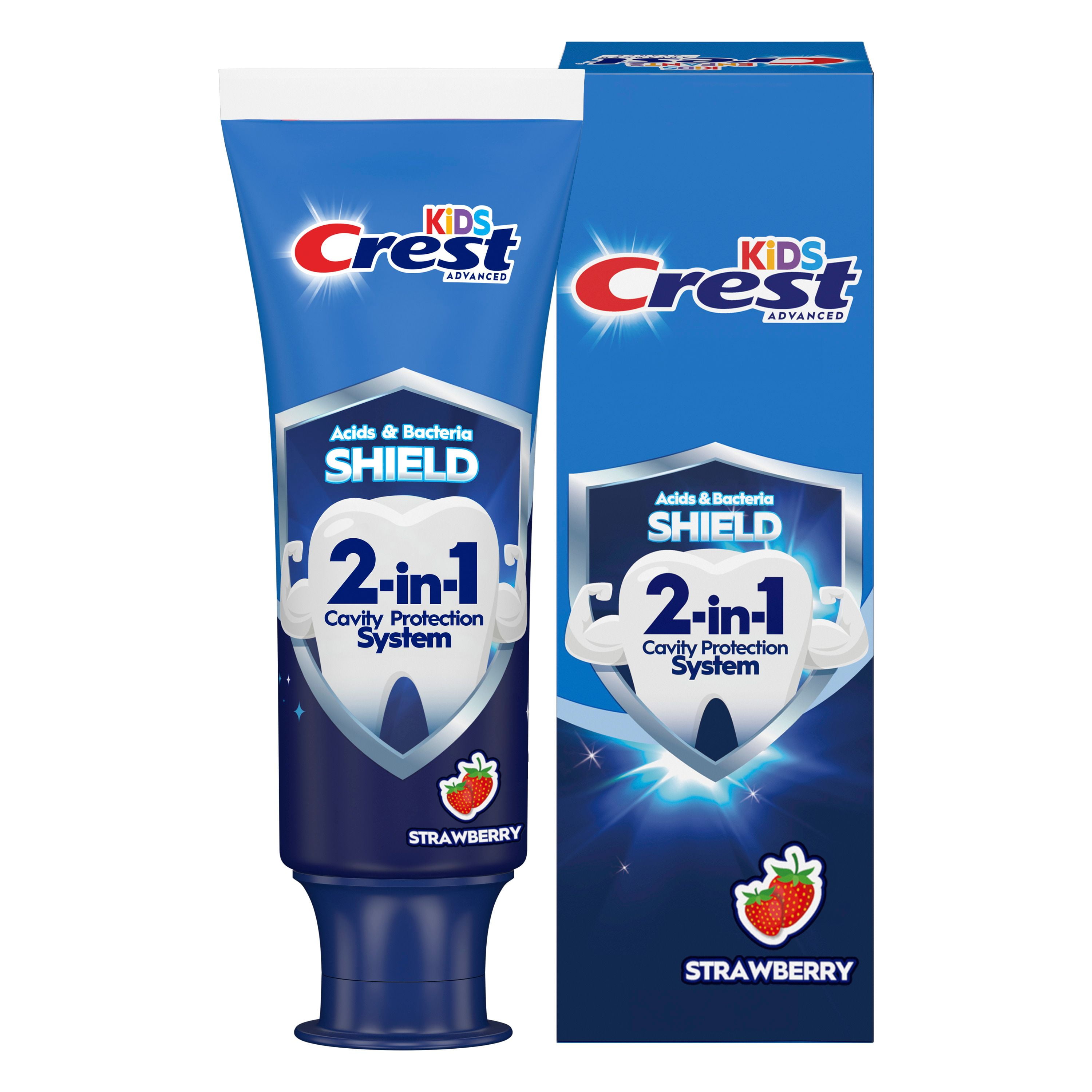 Crest Kids Enamel + Cavity Protection Toothpaste, Strawberry Flavor, 90 ...