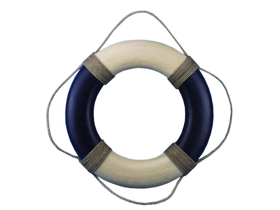 Blue Antique Life Ring 20" Lifering Beach Decorating Accessories ...
