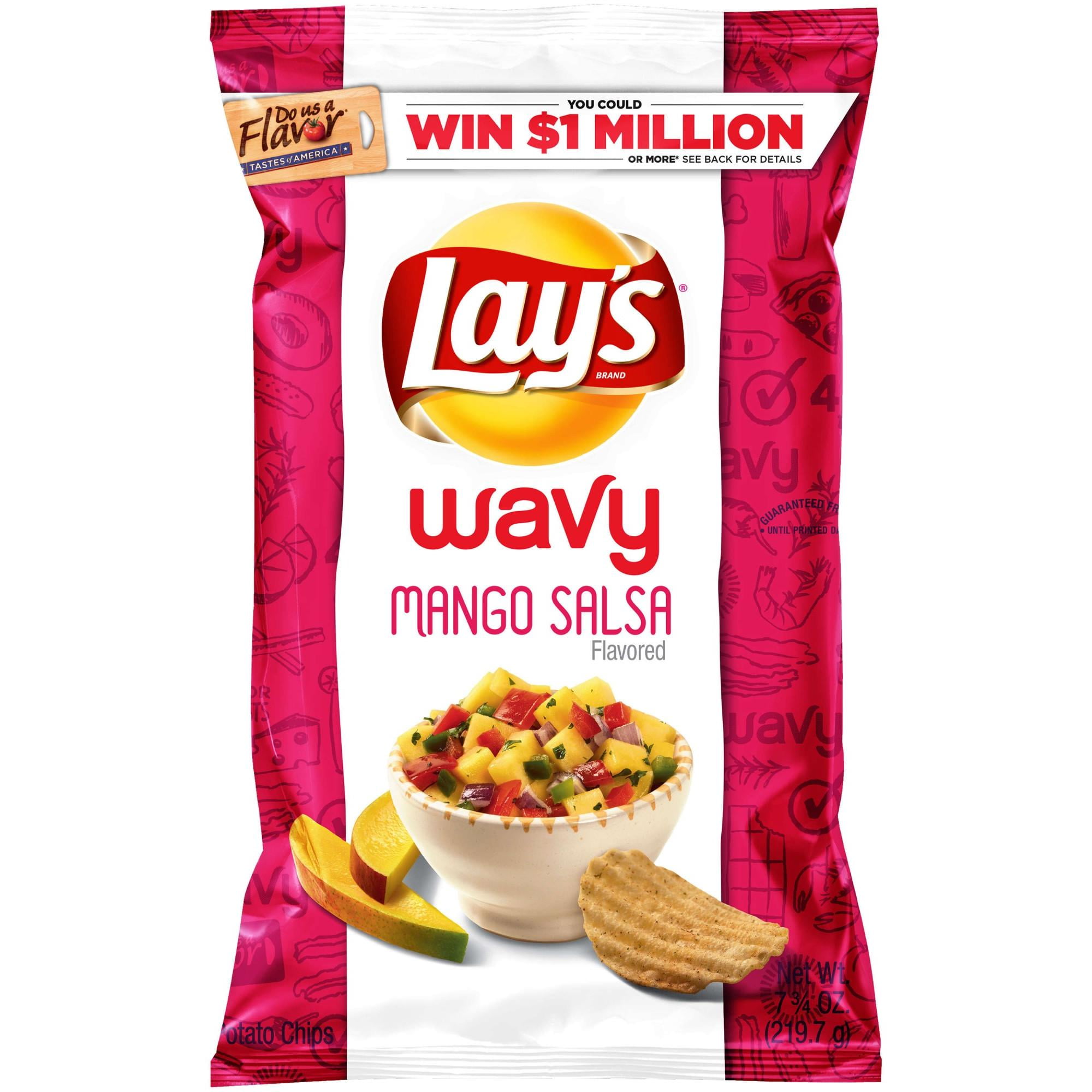 Lay's Wavy Mango Salsa Flavored Potato Chips 7.75 Oz. - Walmart.com