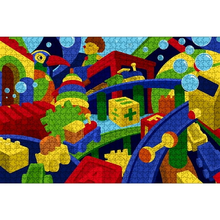 Qionma 1000 Pieces DIY Cartoon World Puzzle Educational Learning ...
