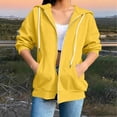 jjayotai Womens Zip up Hoodies Casual 3/4 Sleeve Oversized Sweatshirts ...
