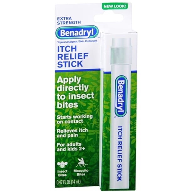 Benadryl Itch Relief Stick, 0.47 oz (Pack of 2) - Walmart.com