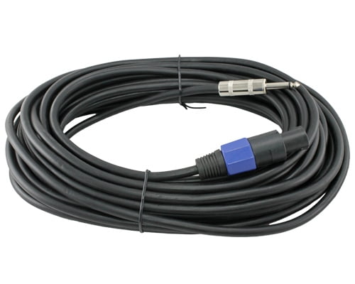 12 Gauge Speaker Cable 50ft long: Speakon - 1/4" - Walmart.com