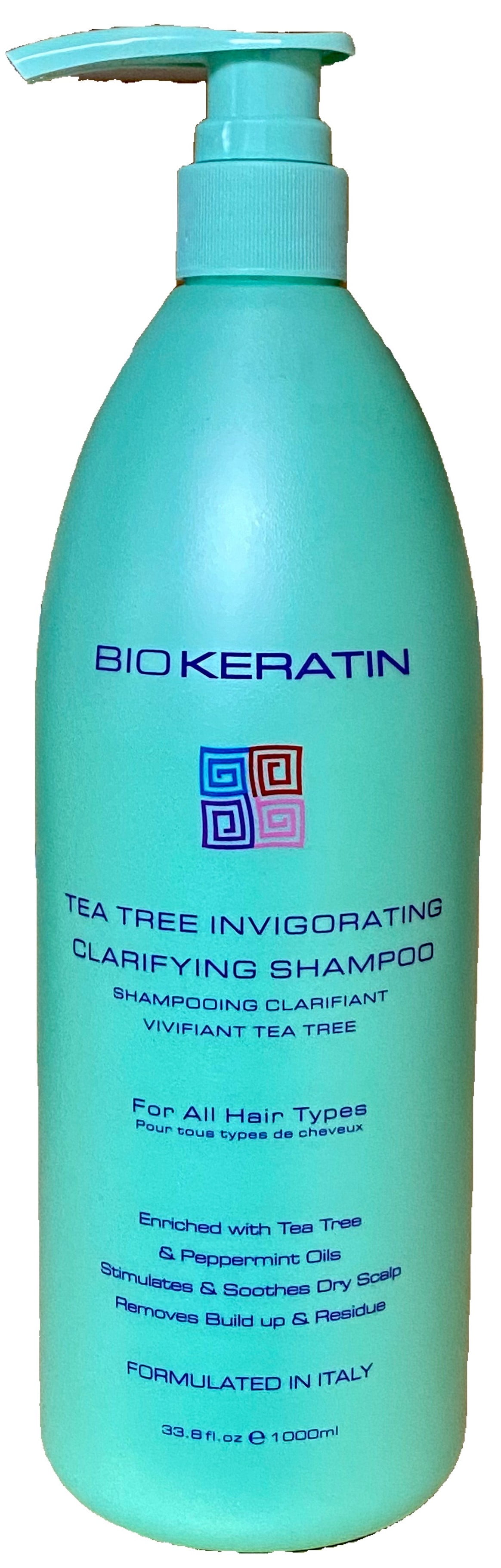 Bio Keratin Tea Tree Invigorating Clarifying Shampoo, 33.8 fl.oz. (1000 ...