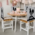Black Rooster Chair Back Covers Set of 4 Spring Will Always Come ...