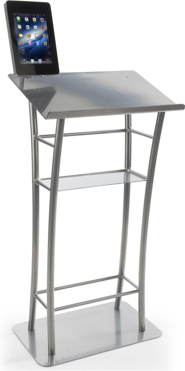 iPad 2-4 and iPad Air Podium Lectern, with Enclosure Clamp, Lip and ...