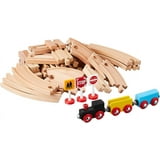 Maxim 101-Piece Wooden Train Track Expansion Pack, Accessories for Toy ...