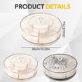 7 Compartment Rotating Serving Tray, Snack Container with Lid for ...