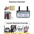 Abstract Minimalistic, Wheelchair Bag with Cup Holder Walker Bag with ...