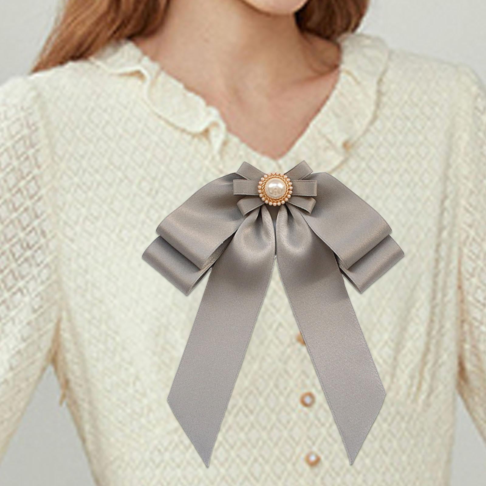 Broche de lazo preatado para mujer, Pin de corbata, broche de pajarita ...