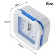 Analogue Silent Alarm Clocks Small Silent Non-Ticking Analog Quartz ...