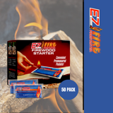 EZ FIRE FIRESTARTER for Fireplace, Campfire, or Grill, Safe, Fast, Gel ...