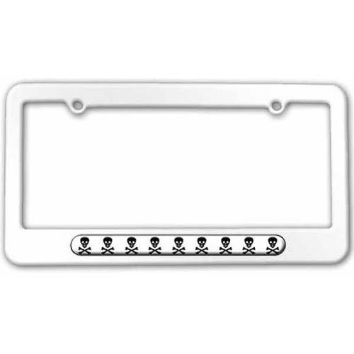 Skull And Crossbones, Poison License Plate Tag Frame, Multiple Colors ...