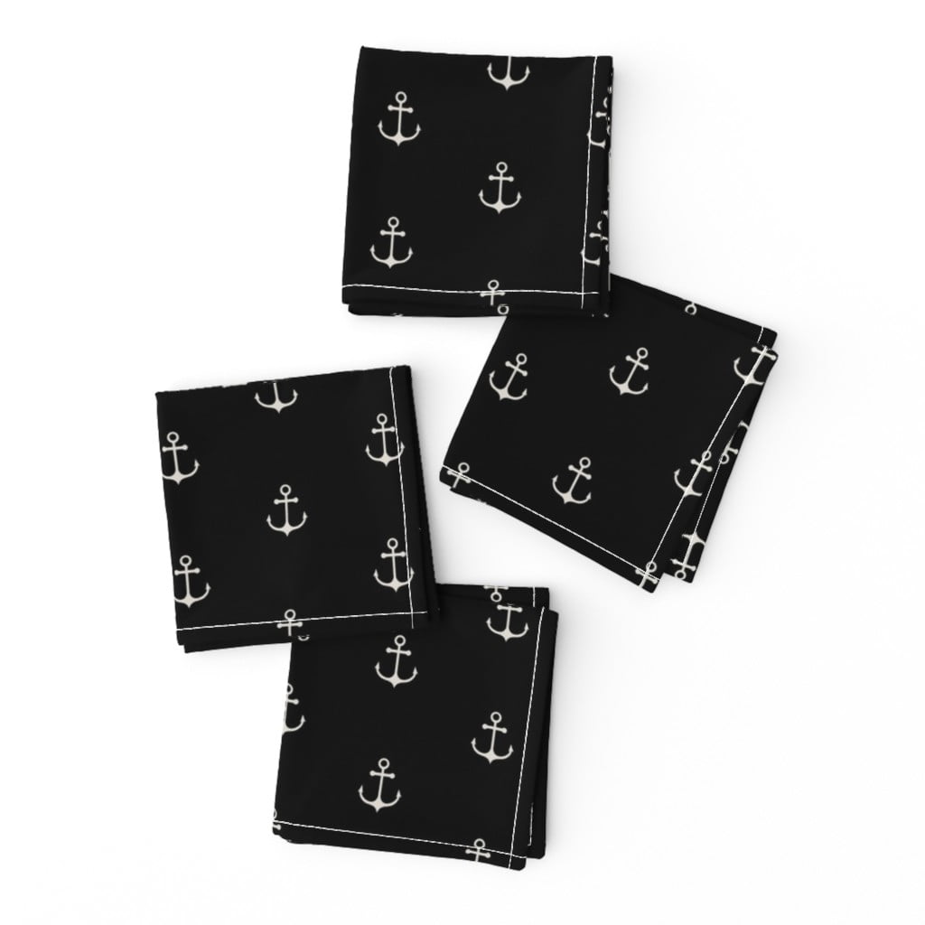 Cocktail Napkins Nautical Anchor Black Sea Marine Monochrome Set Of 4 Walmart Walmart cocktail-napkins-nautical-anchor-black-sea-marine-monochrome-set-of-4-walmart-walmart