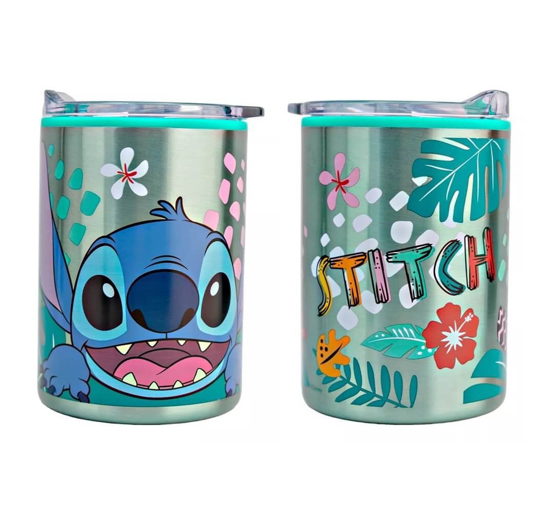 Termo Stitch Doble Pared Tapa Deslizable Vaso Botella Tarro 350 ml ...