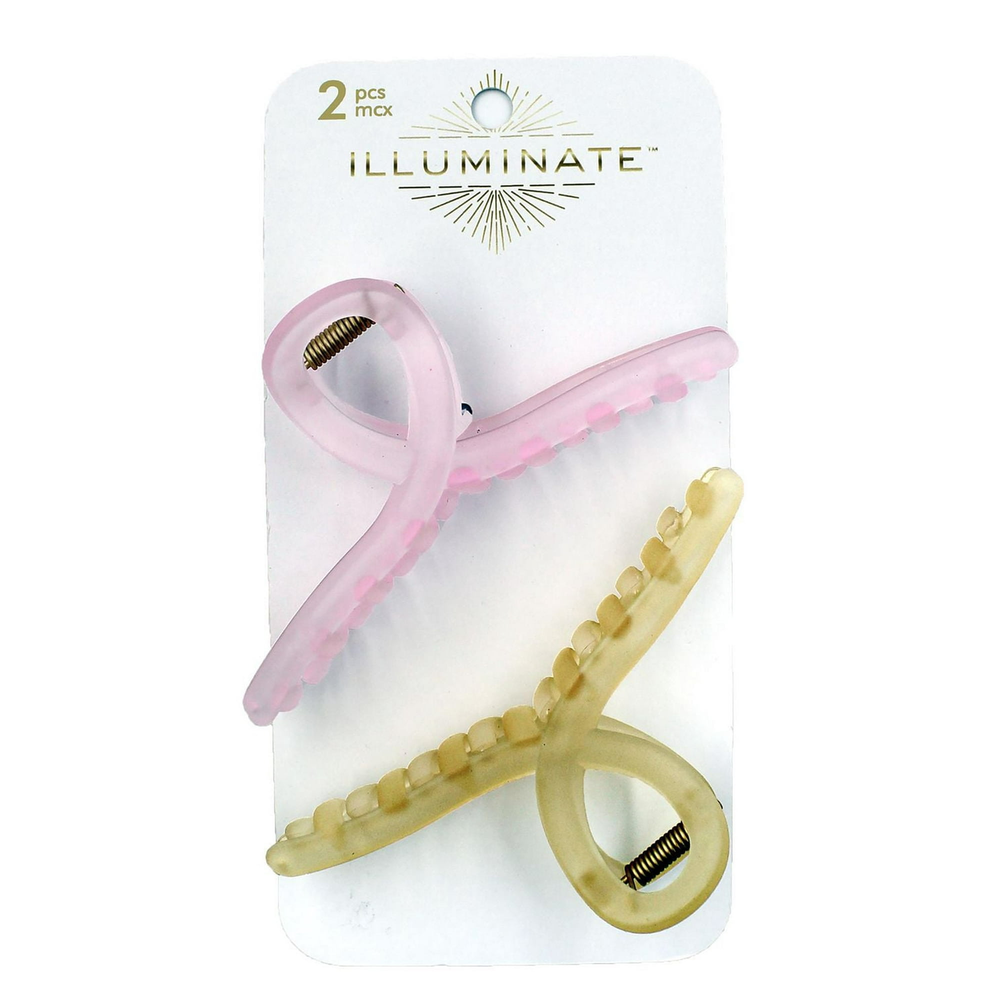 Click here for Illuminate 2 Pc Frosted Large Infinity Claw Clips... prices