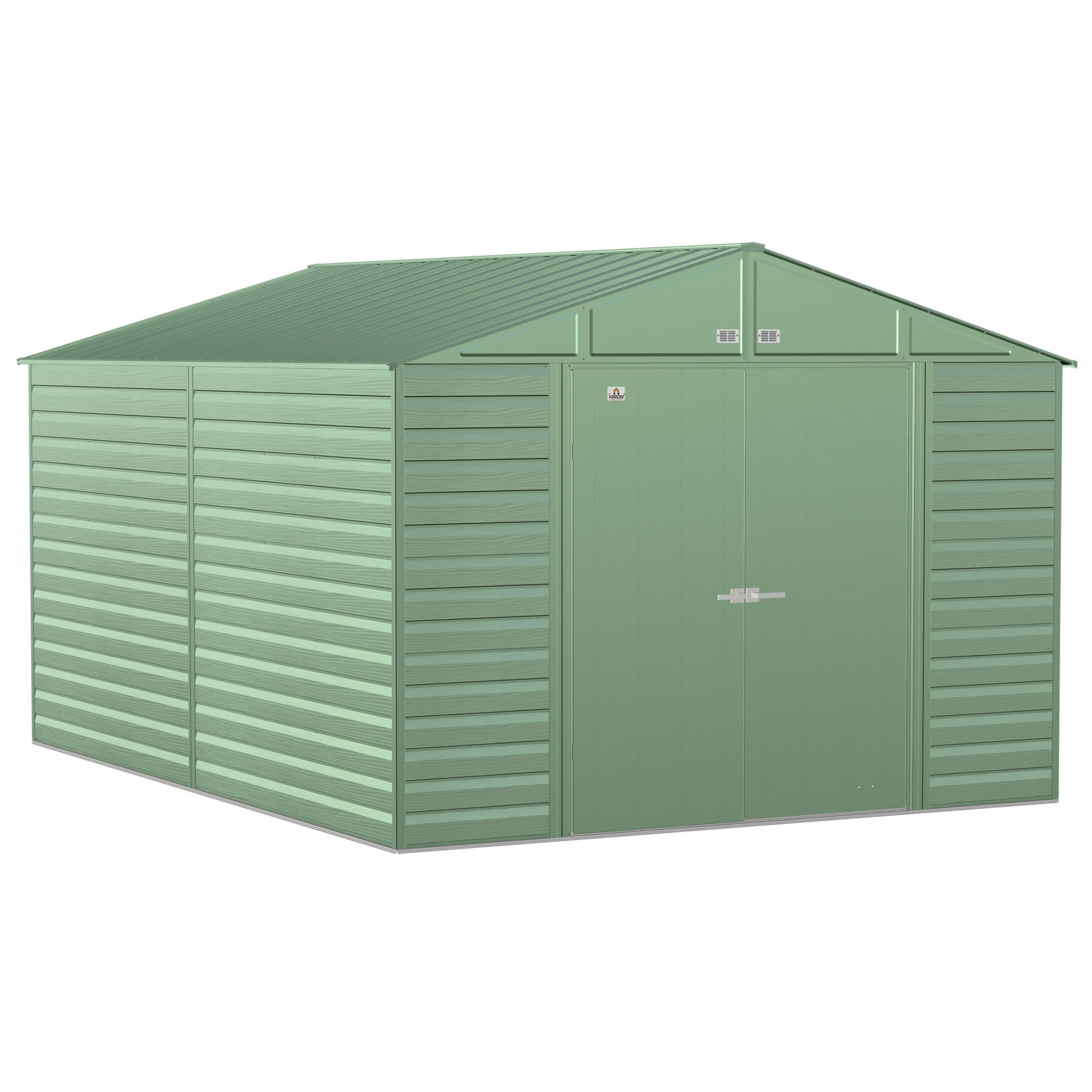Click here for Arrow Select 10 X 14 X 8 Ft Green Shed 6 Ft prices