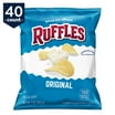 Ruffles Mixed Flavors Variety Pack, Single Serving Size, Lunch Size, 40 ...