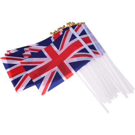 British Union Jack UK Mini Flag 100pcs Hand Held Small Miniature Great ...