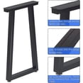 28 Inch Metal Table Desk Legs, Heavy Duty Industrial Style Dinning ...