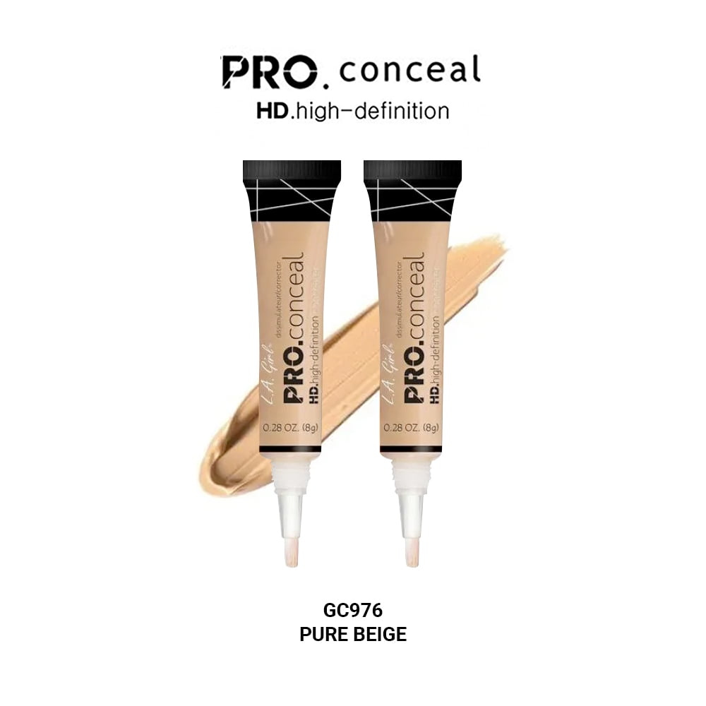 LA Girl Pro Conceal HD Concealer ( Pack Of 2 ) Pure Beige GC976 ...