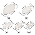 5 Size DIY Knitting Crochet Wooden Bag Bottom Handbag Purse Base Oval ...