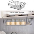 Casewin Under Cabinet Storage Shelf Wire Basket Organizer Fit Dual ...