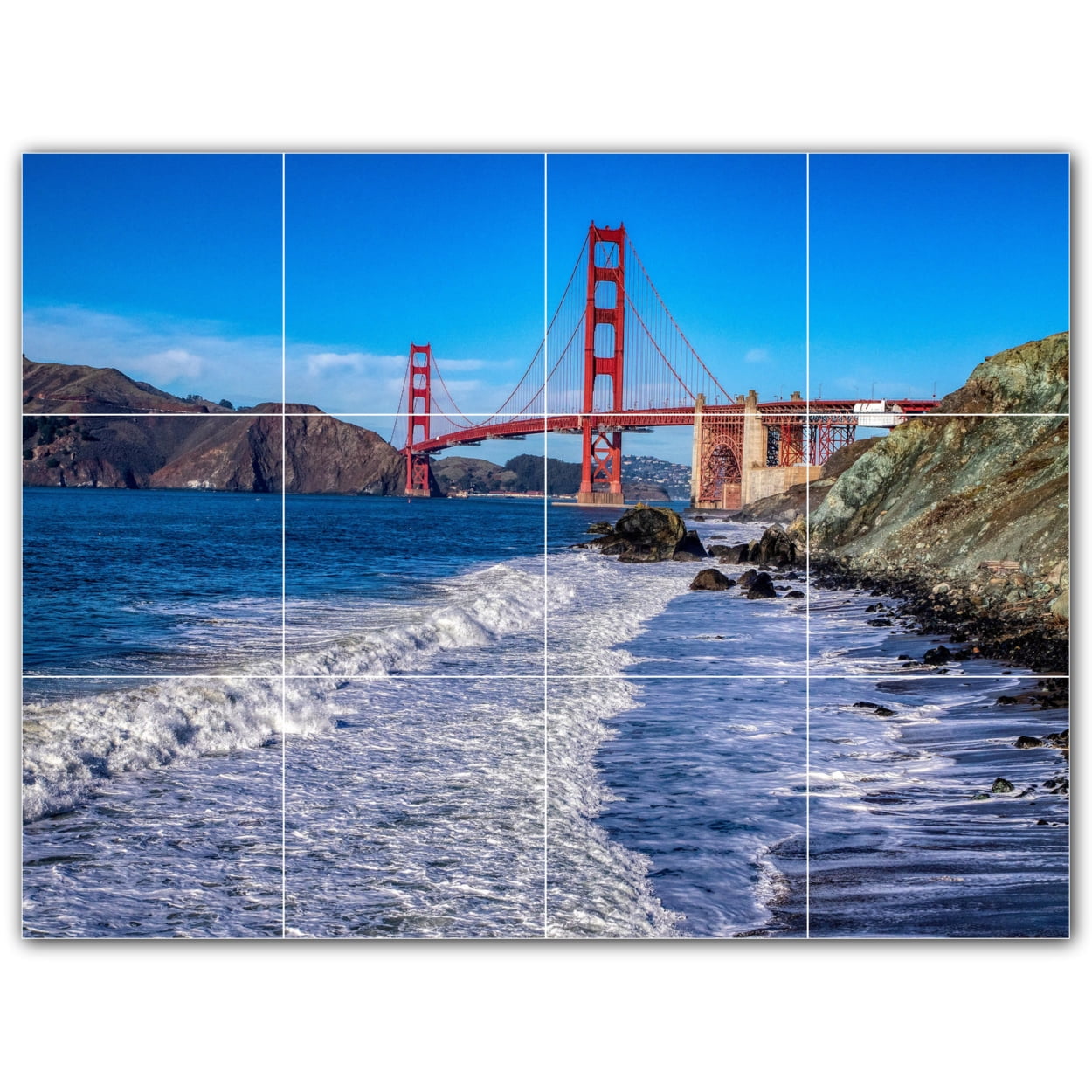 Picture-Tiles.com: Bridge Ceramic Tile Wall Mural WAL500253-43L. 32"W x ...