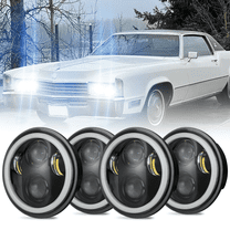 4pcs 5.75" 5-3/4 Inch Round Headlight High Low Beam Fit for Cadillac ...