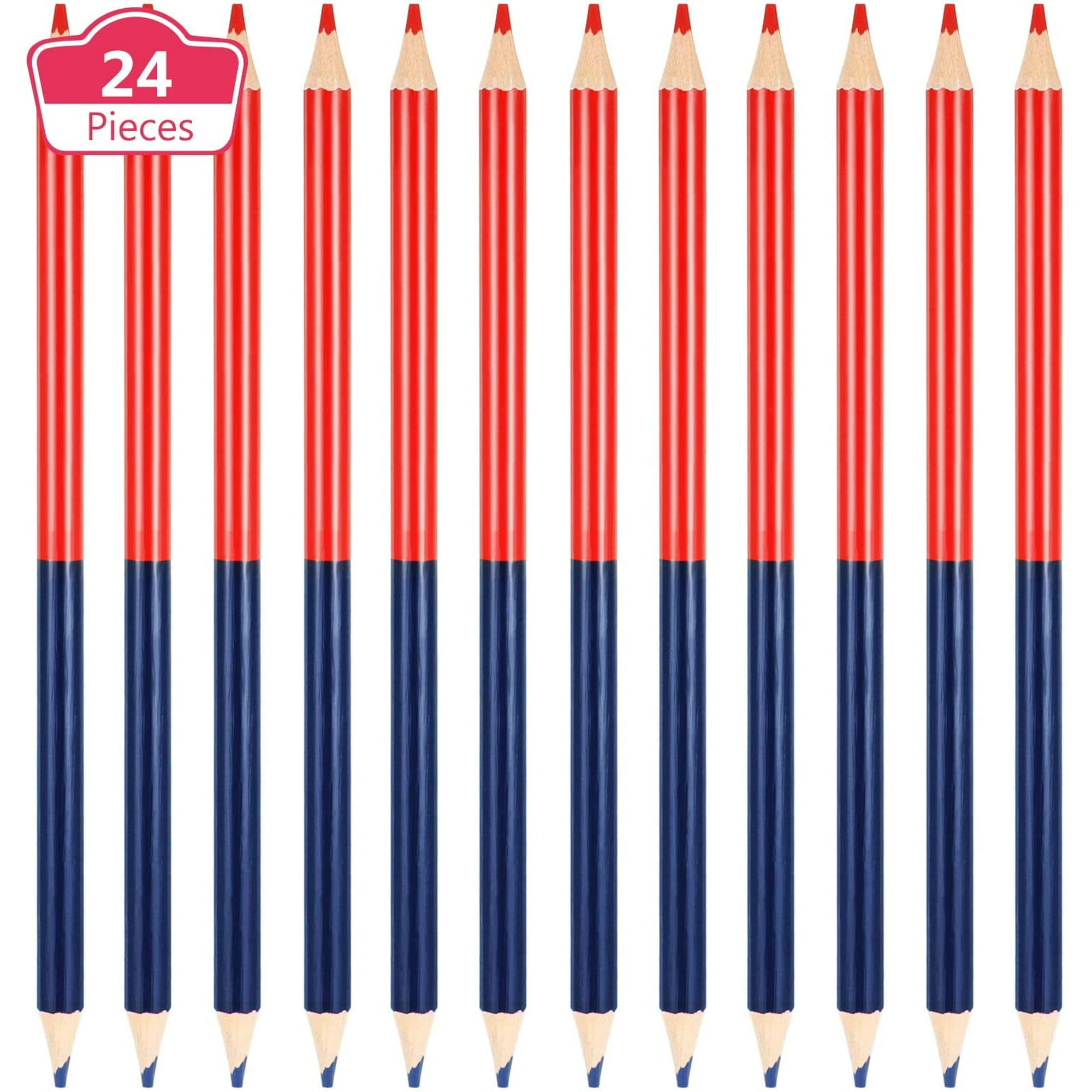 Click here for Hesignd 24 Pack Checking Pencils Red And Blue Eras... prices