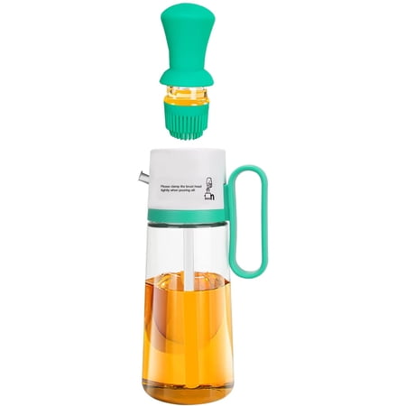Oil Dispenser Bottle with Silicone Brush, 2 in 1 Dropper Measuring ...
