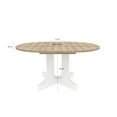 Toauuo Modern Farmhouse Expandable Oval Dining Table - 59x43 Inch with ...