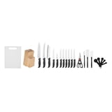 Mainstays 23 Piece Knife and Kitchen Tool Set with Wood Storage Block ...