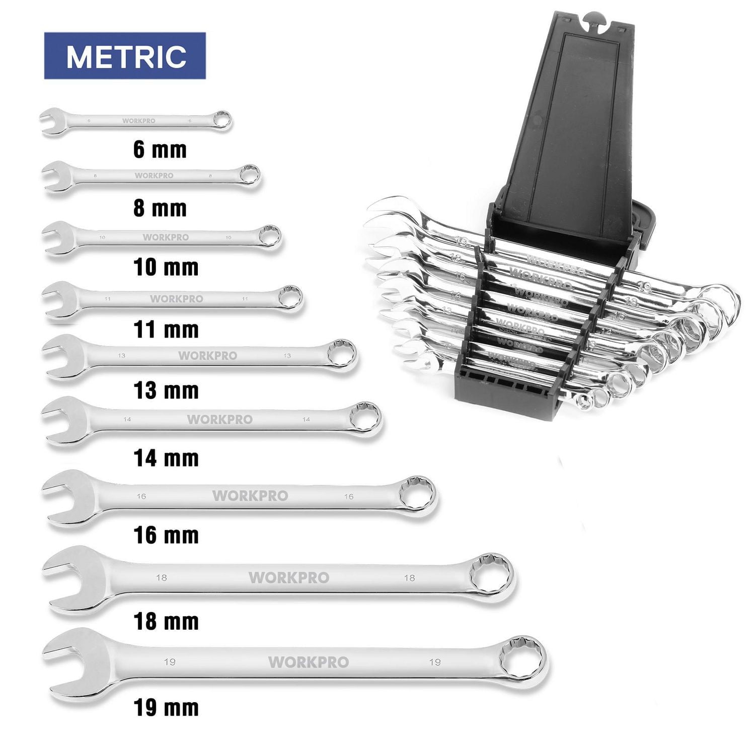 Click here for Workpro Metric Combination Wrench Set With Organiz... prices